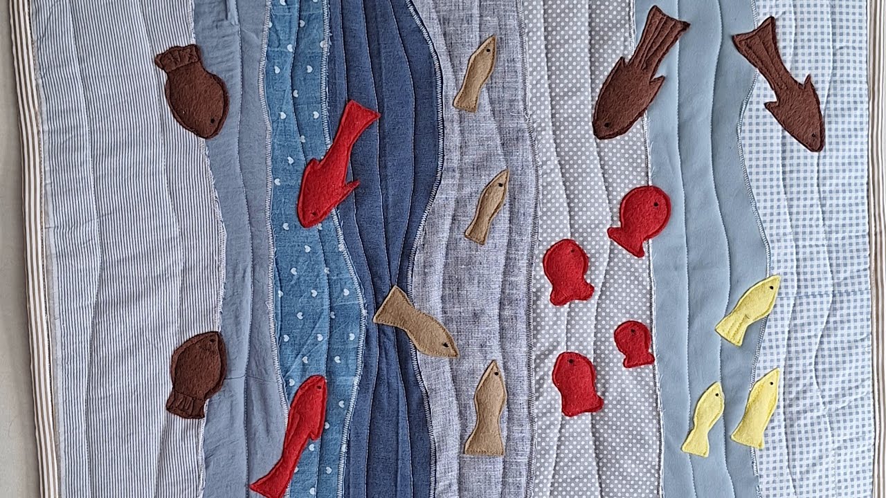 How to sew a wavy table runner with an easy technique - YouTube