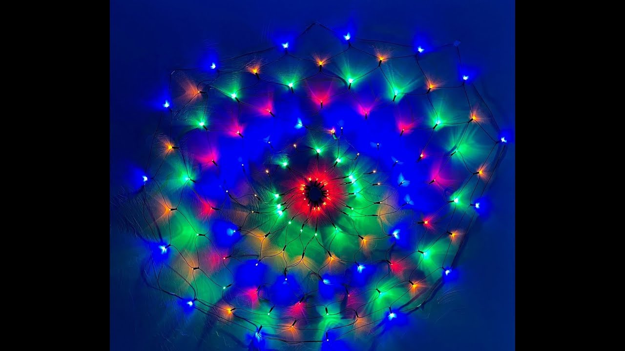 FIREWORK Multi-Colored Net lights, or DRAGON EYE creation! - YouTube