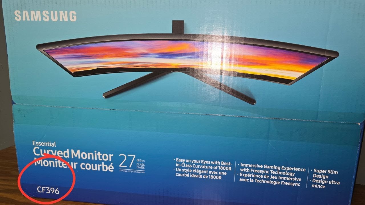 Samsung 27 Inch CURVED Monitor Setup - YouTube