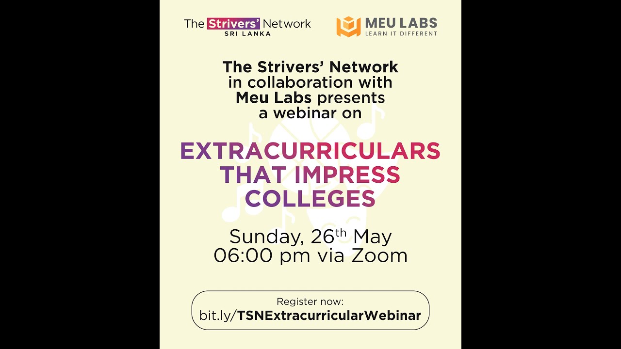TSN Extracurricular Webinar ft. Meu Labs - YouTube