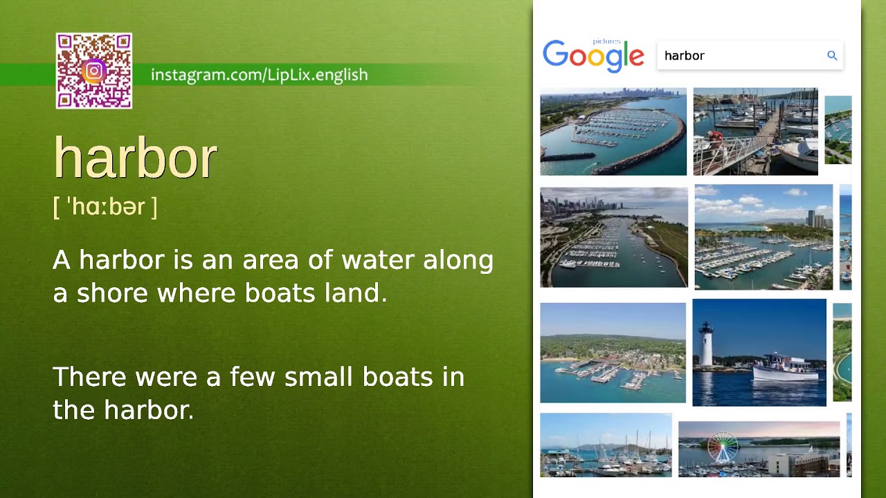 Harbor : B1 level english vocabulary lesson, www.LipLix.com - YouTube