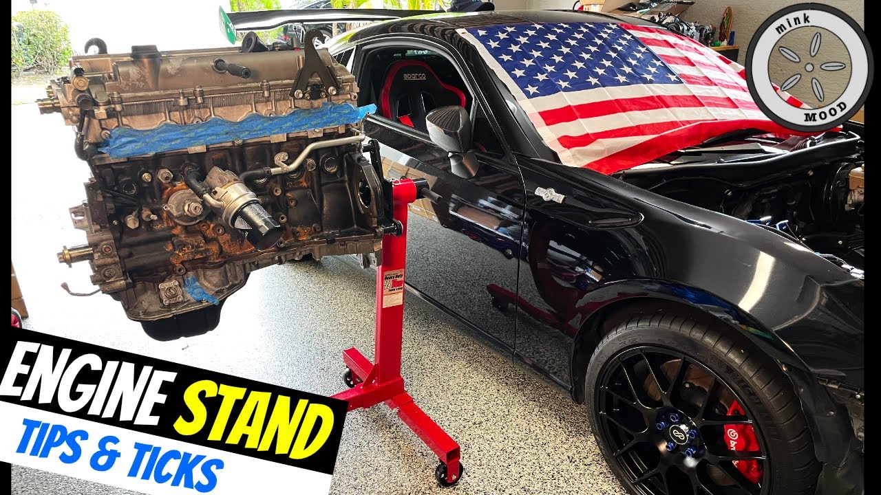 Getting the 2JZ on the Stand [Automatic Transmission] - YouTube