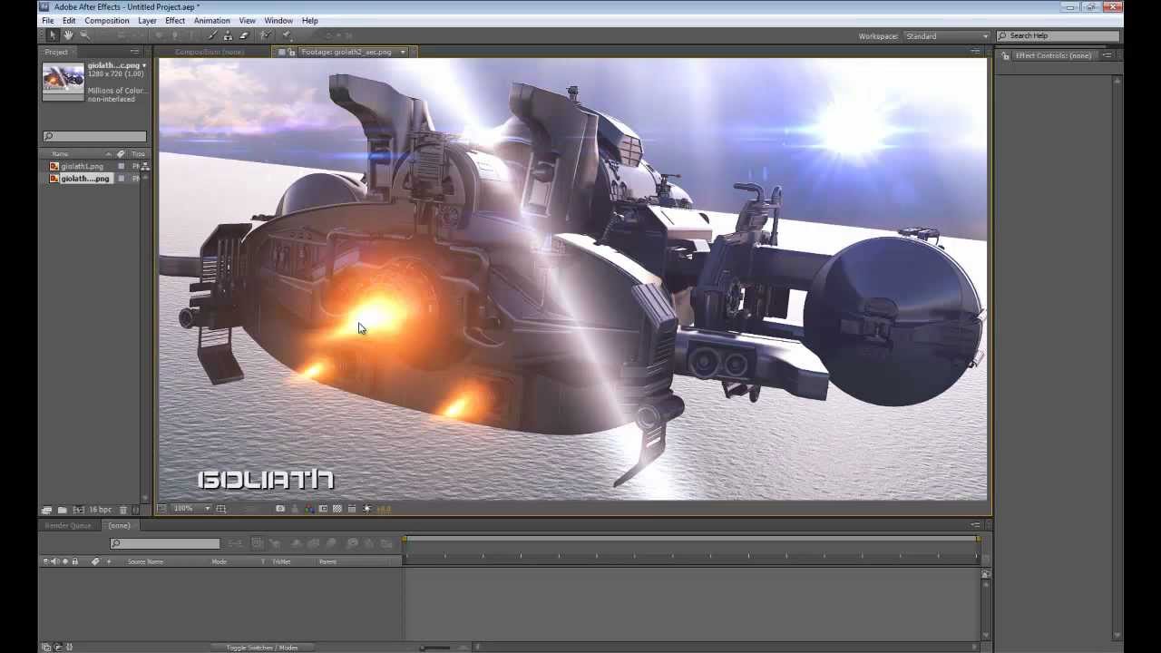 After Effects. How to Produce a Basic Thruster Plume With Optical Flares Part 1. Watch In 720p ...