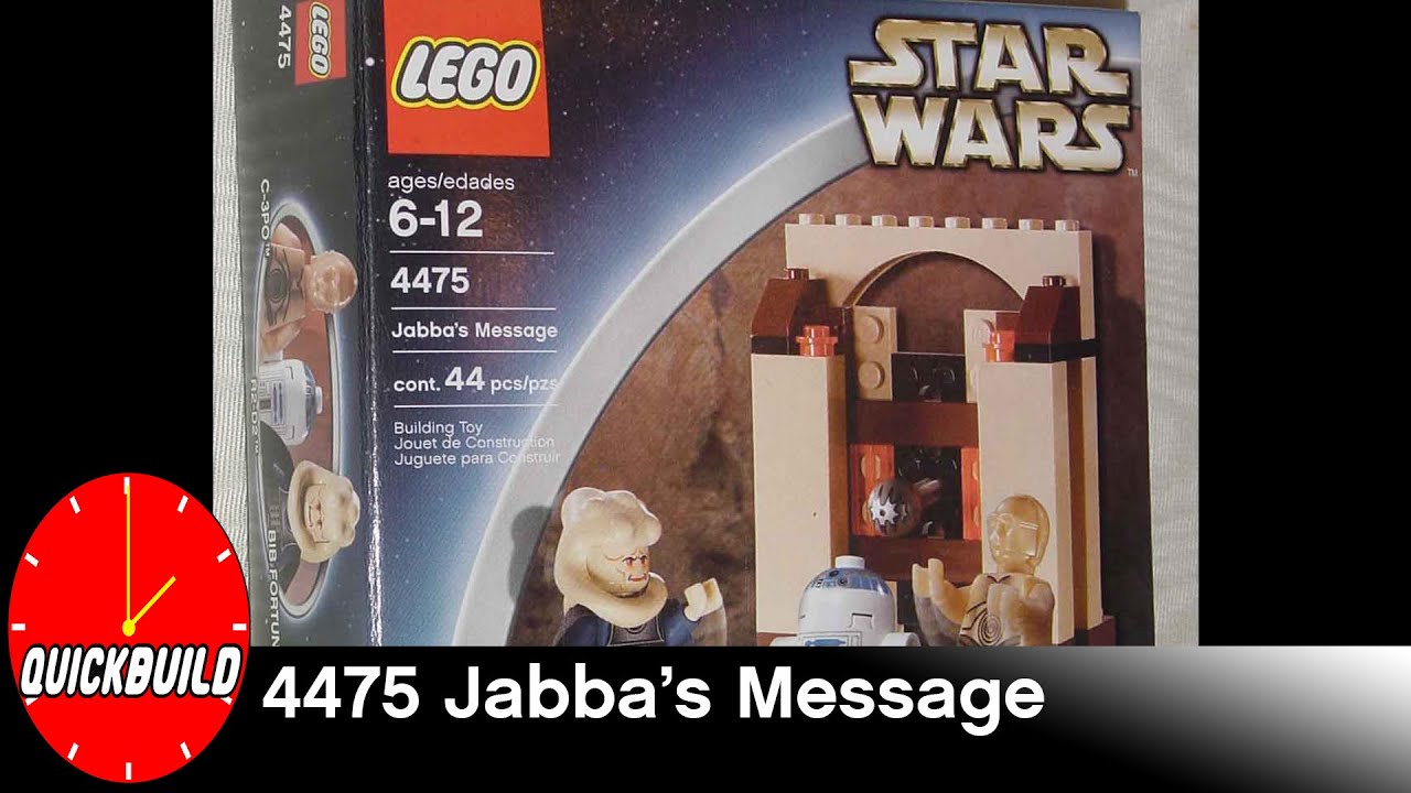 LEGO Star Wars 4475 Jabba's Message - Quick Build and Review - YouTube