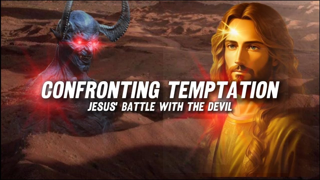 "Temptation Takedown: Witness Jesus Confronting the Devil" # ...