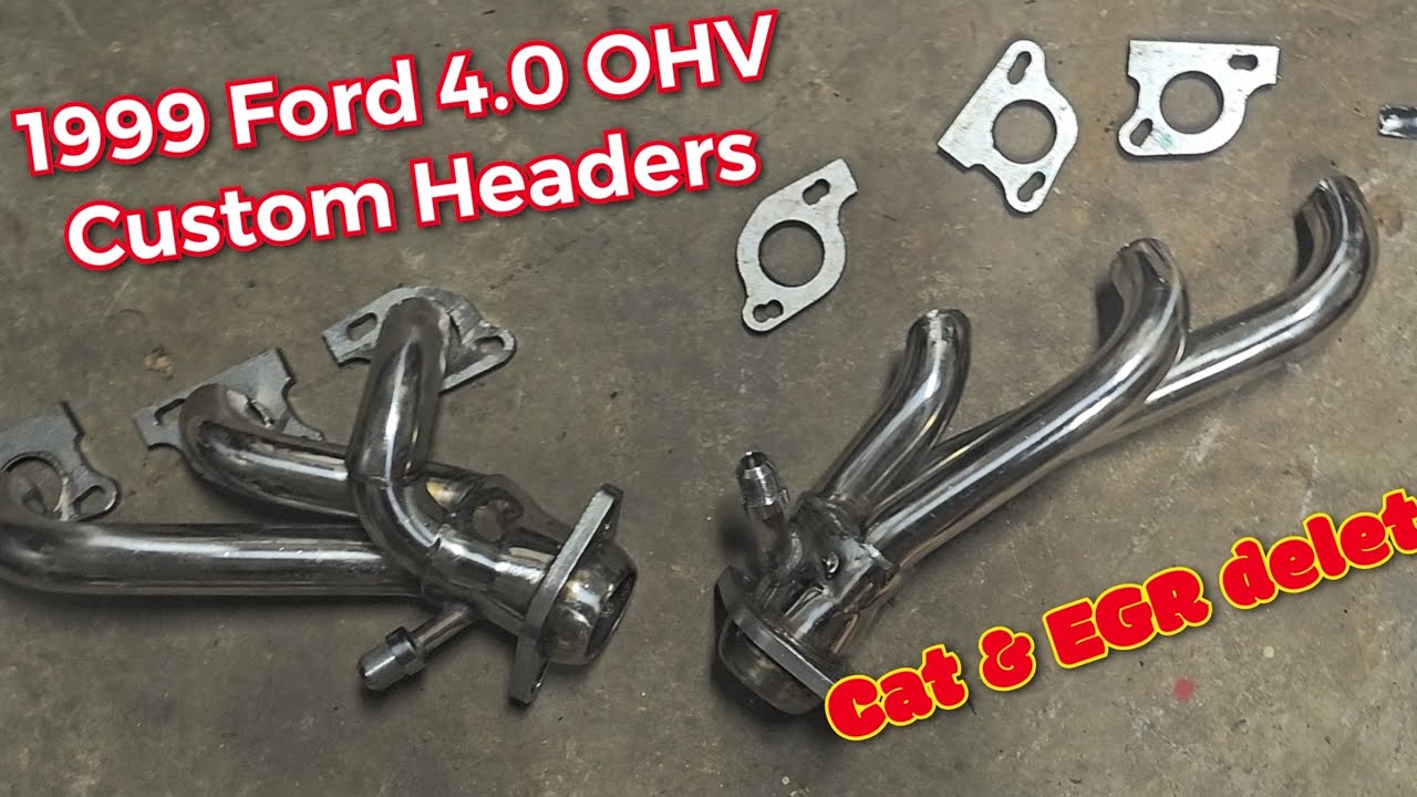 4.0 Ford Ranger OHV Headers (SOHC fit for OHV) and Emissions Delete ...