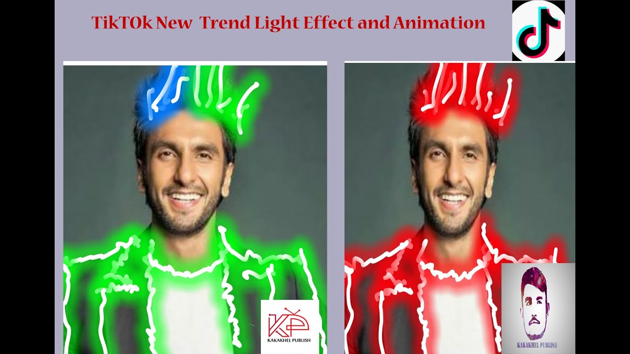 Scribble Glowing Animation Effect App. TikTok New Trend App - YouTube