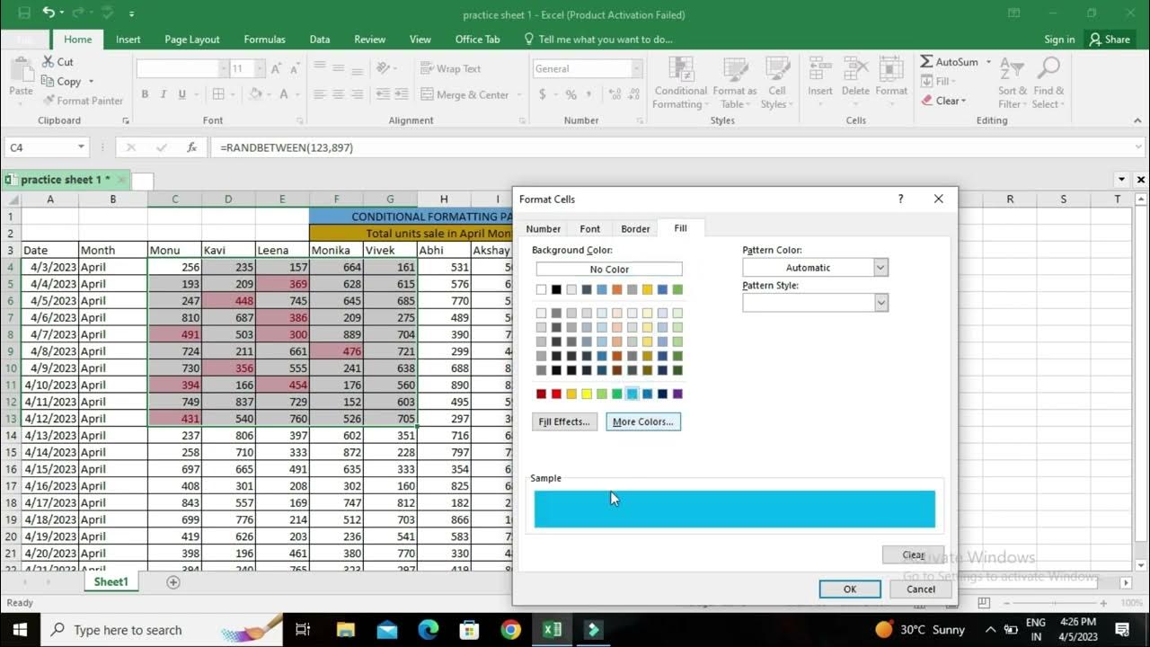 MS Excel - Conditional Formatting Part 1 | Hindi | Excel for beginners - YouTube