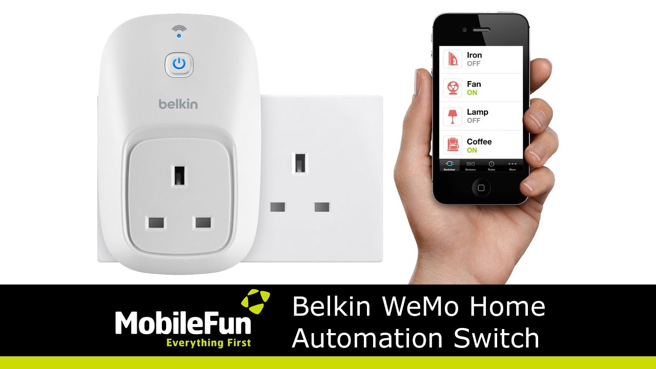 Belkin WeMo Home Automation Switch - YouTube