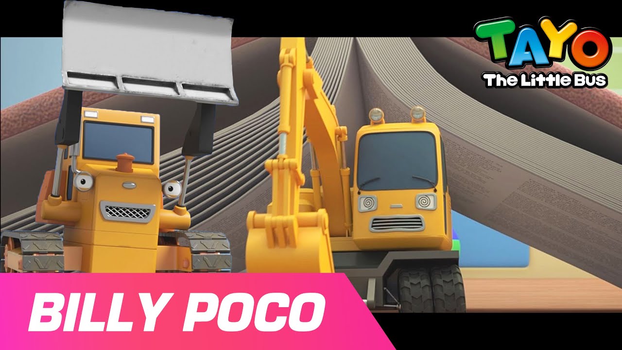 [MV] BILLY POCO l So tiny heavy vehicles under the book! l Car Song ...
