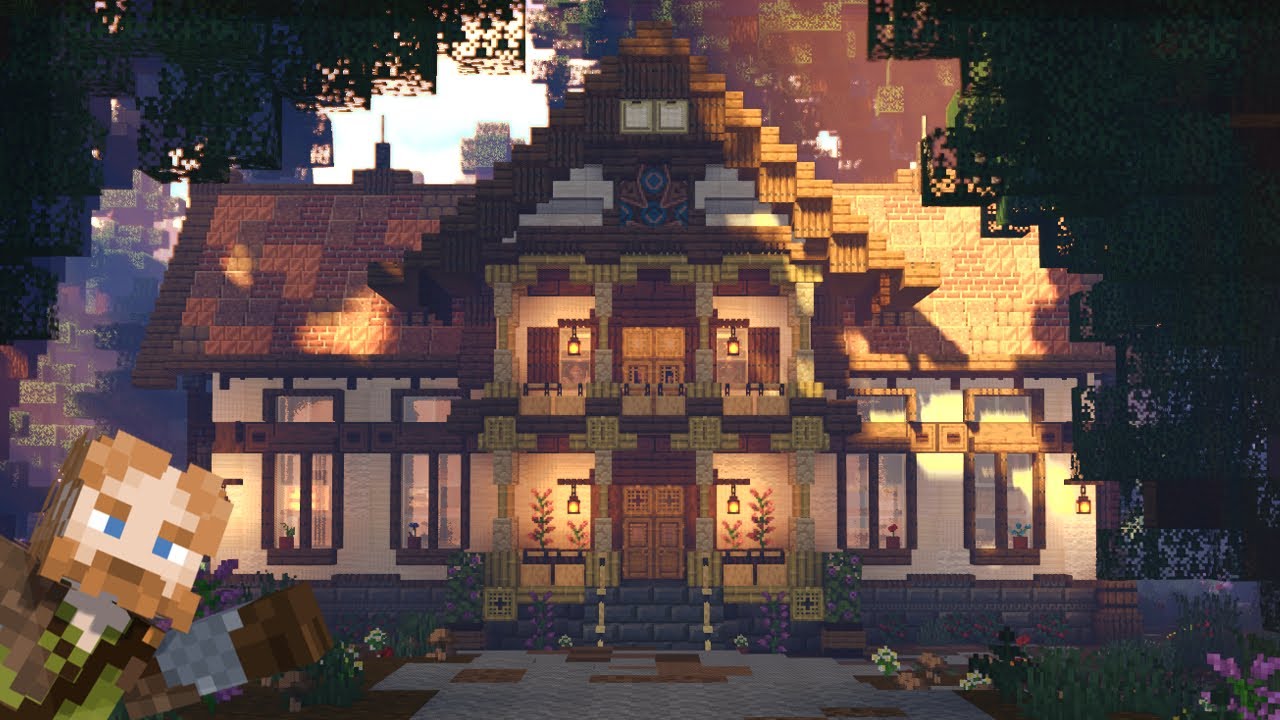 I Built a Cozy House in a Forest in Minecraft! - YouTube
