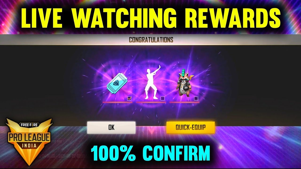 PRO LEAGUE LIVE WATCHING REWARDS - YouTube
