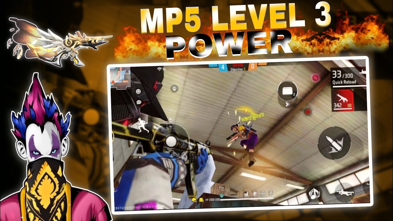 MP5 LEVEL 3 POWER || #trending #viral #freefiremax #freefiregameplay - YouTube