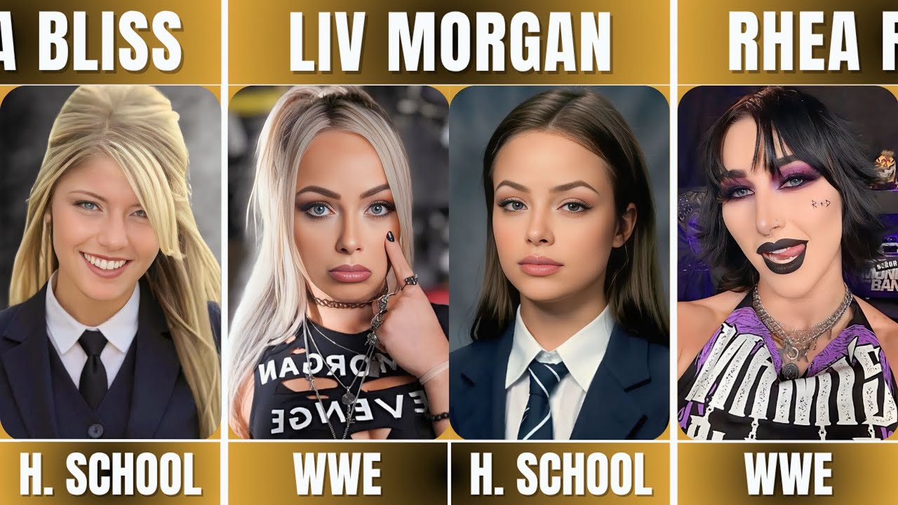 WWE Female Wrestlers : High School vs Now Transformations ...