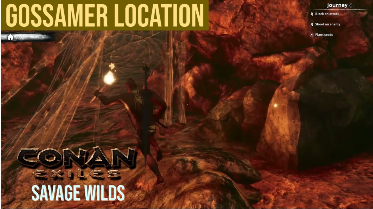 The Savage Wilds - GOSSAMER/SPIDER LOCATION - Conan Exiles #shorts ...