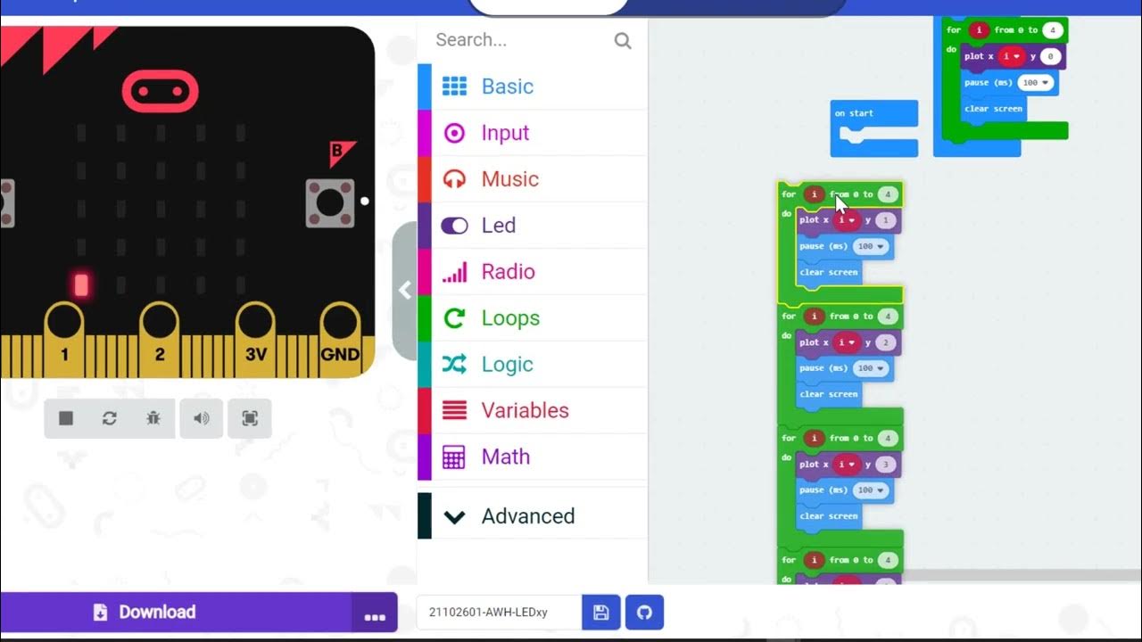 20 - Microbit - Nested Looping - YouTube