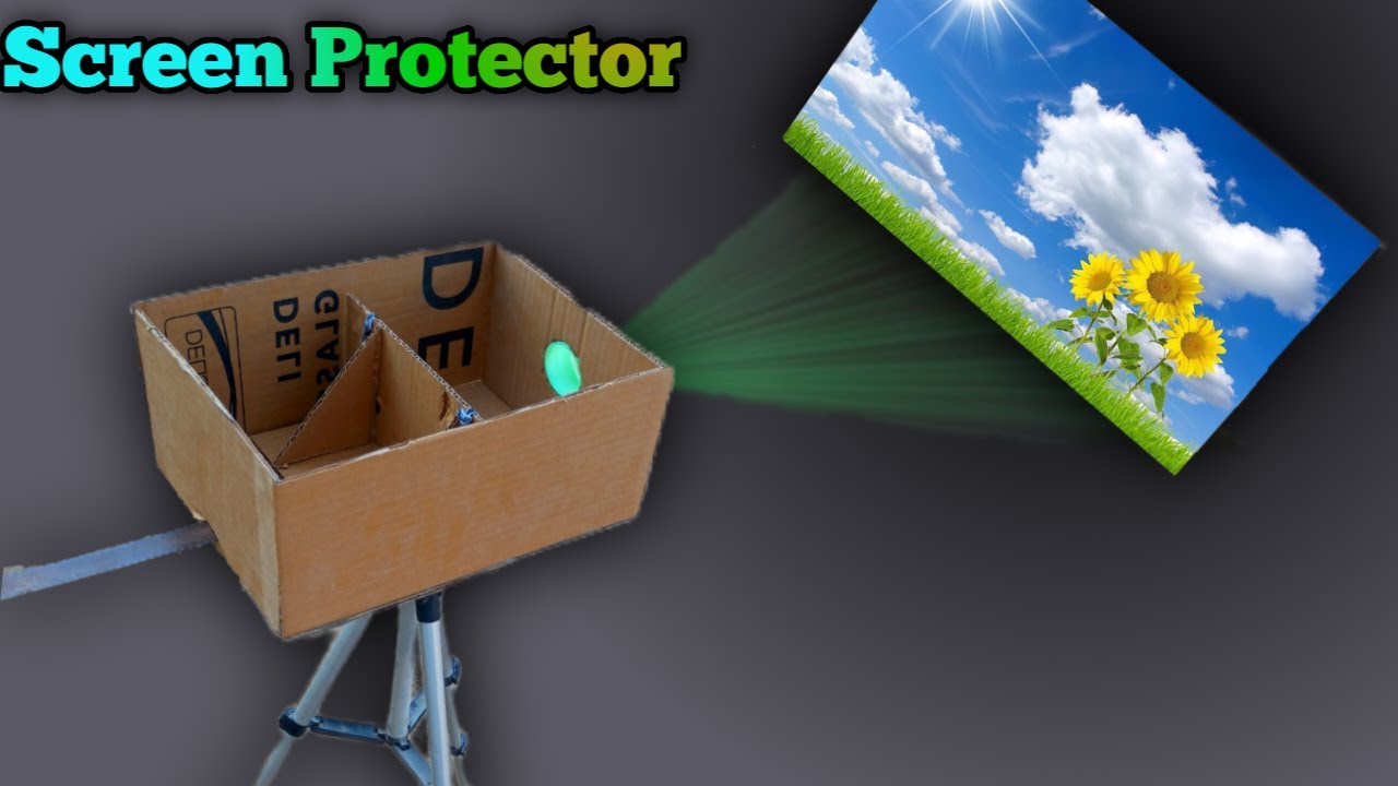 How to make projector with magnifying glass || Homemade projector - YouTube