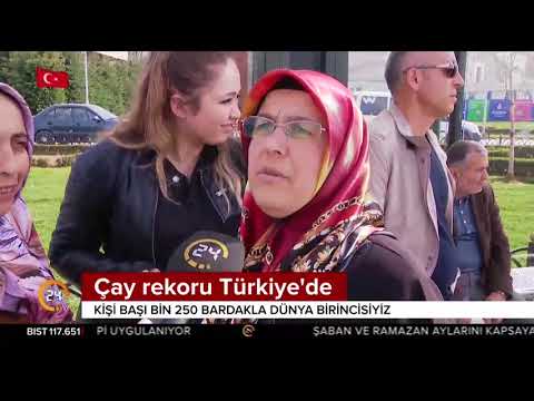 Türkiye çay içme rekoru kırdı