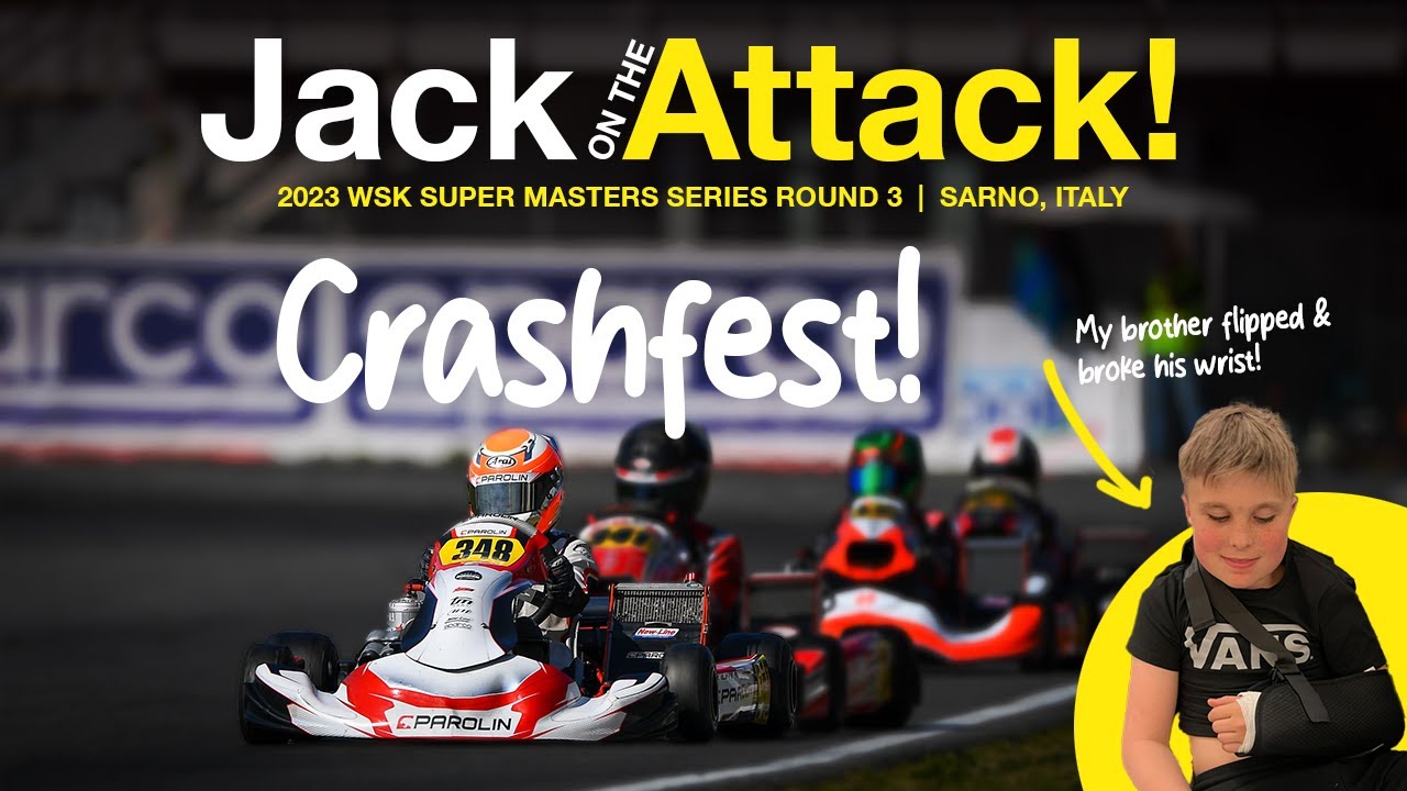 Jack Iliffe racing OKJ at the third round of the WSK Super Master ...