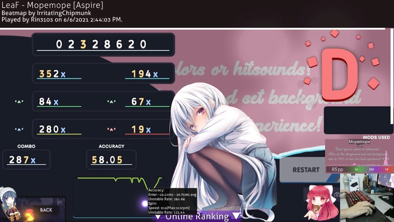osu! - Mope Mope (4.84*) - YouTube