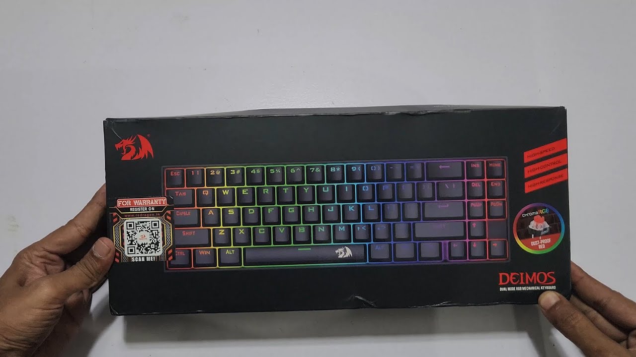 REDRAGON DEIMOS K599 TKL 2.4G Wireless + Wired RGB Mechanical Keyboard ...