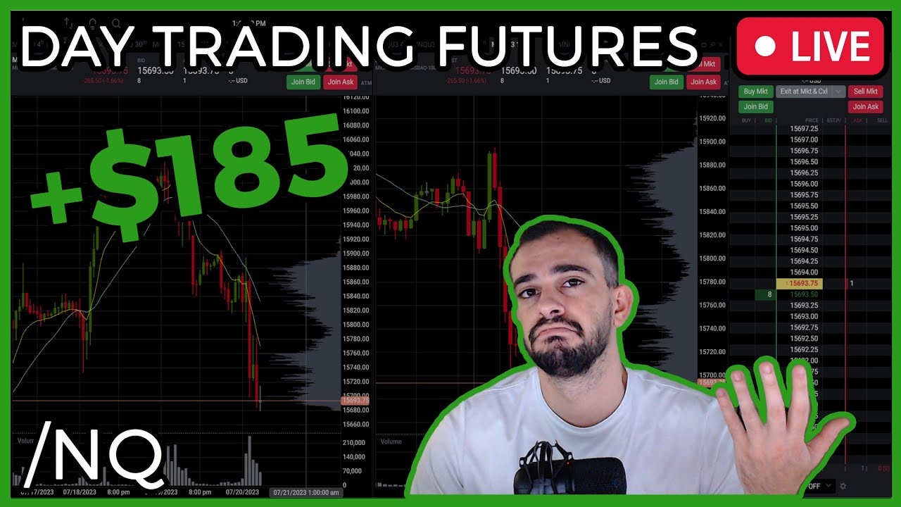Watch me make $1k with 1 NQ contract - Live Day Trading Futures - YouTube
