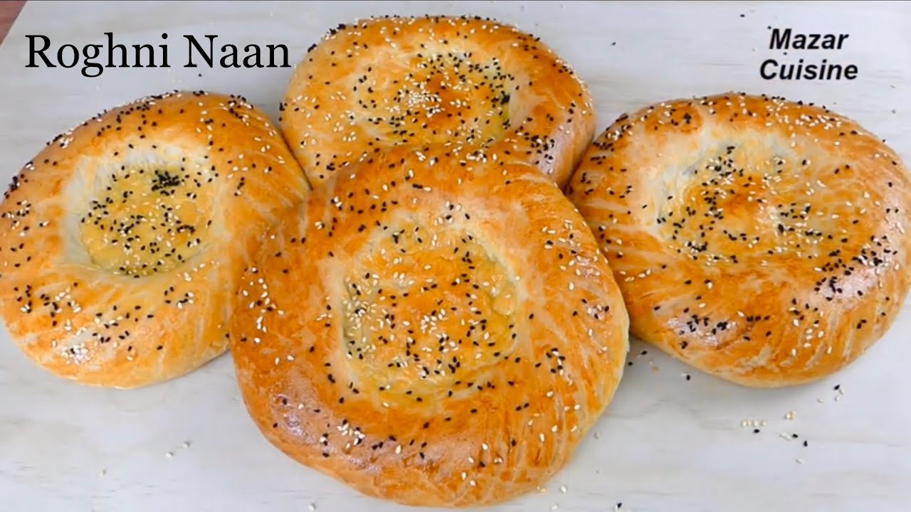 Uzbek Naan Roghni Very Easy Recipe For Roghni Naan نان روغنی ازبکی ...
