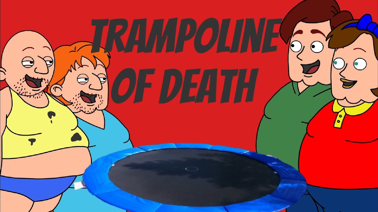 The Caillou family gets fat and buys a trampoline and gets grounded ...
