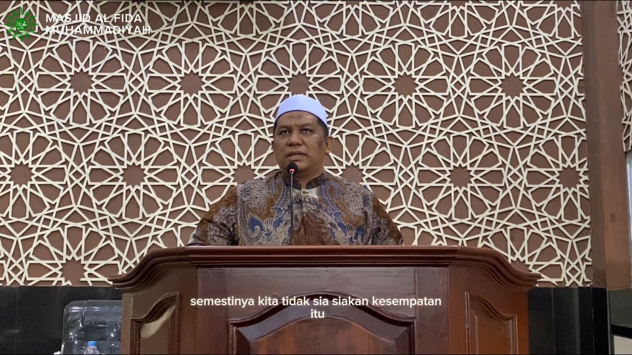 Khutbah Jum’at di Masjid Al Fida Muhammadiyah Pekanbaru - YouTube