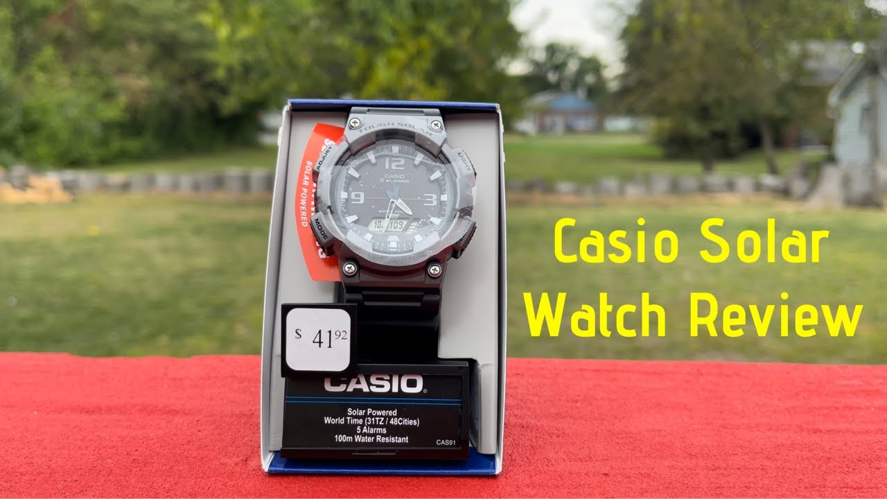 Casio Solar Watch Review - YouTube