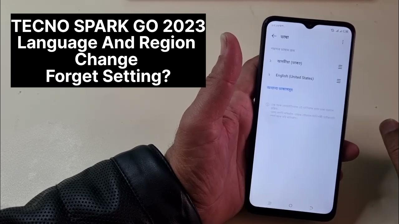 Tecno spark Go 2023 Language And Region Change | Forget Region Settings - YouTube