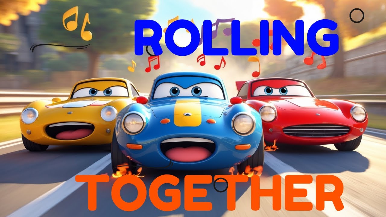 Rolling Together! 🚗 Fun Kids' Song About Colorful Cars | Friendship ...