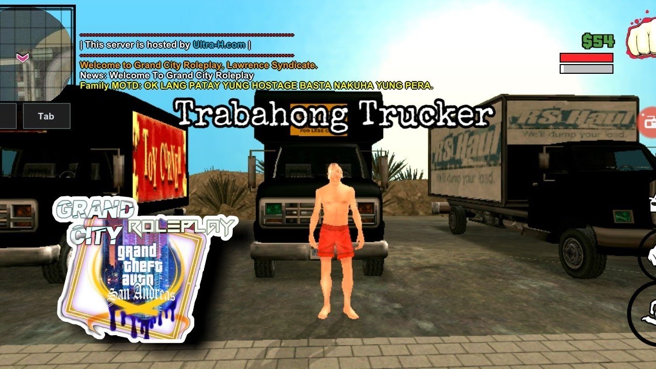 Trucker Job sa GTA SA GCRP #09 - YouTube