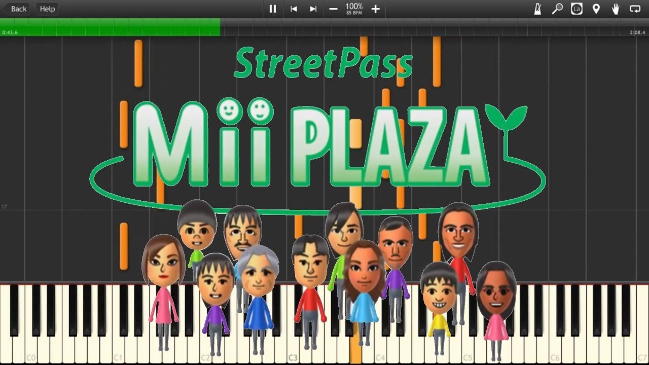 Streetpass Main Theme Piano Tutorial - YouTube