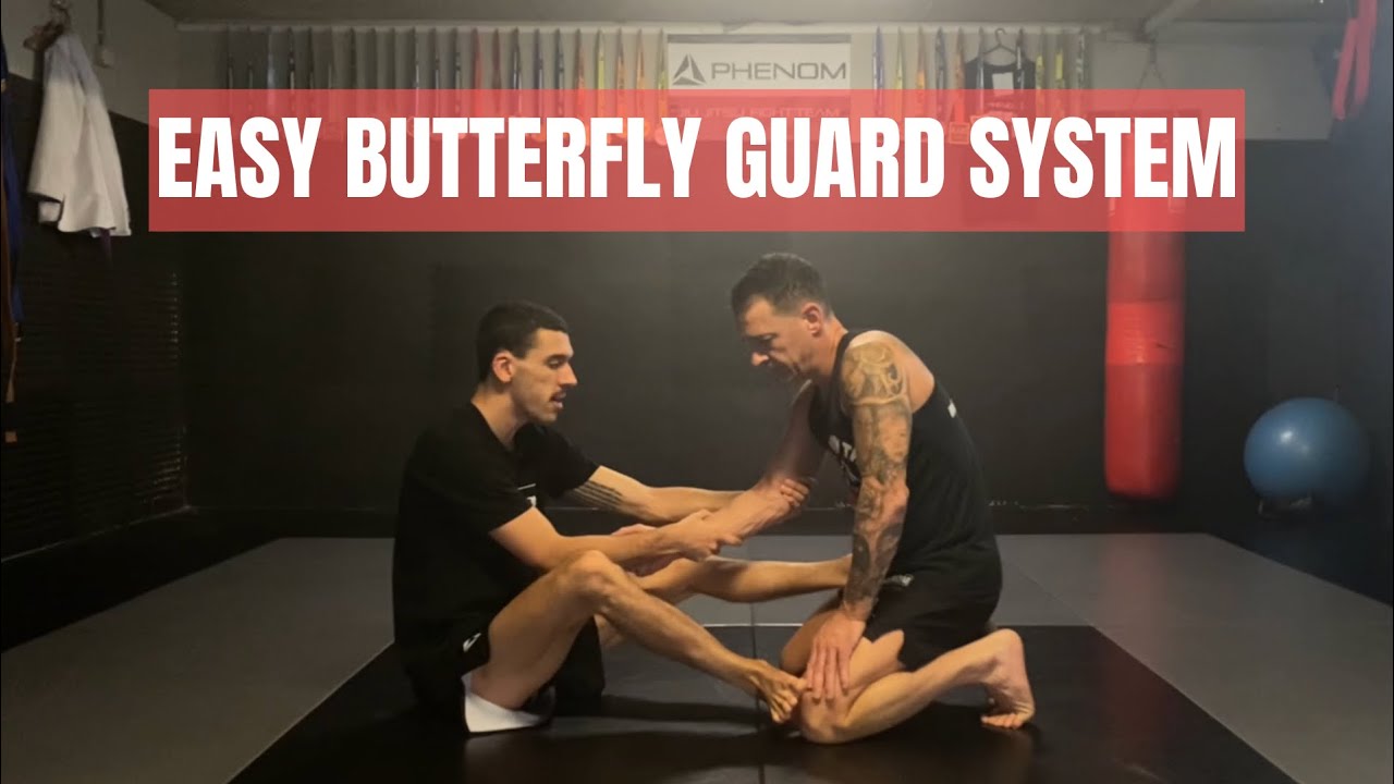 Easy butterfly guard system (Shotgun Guard) - Phenom BJJ - YouTube