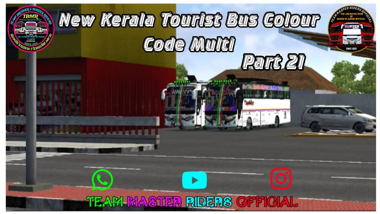 New Kerala Tourist Bus Colour Code Multi Part 21 #gamer #bussid # ...