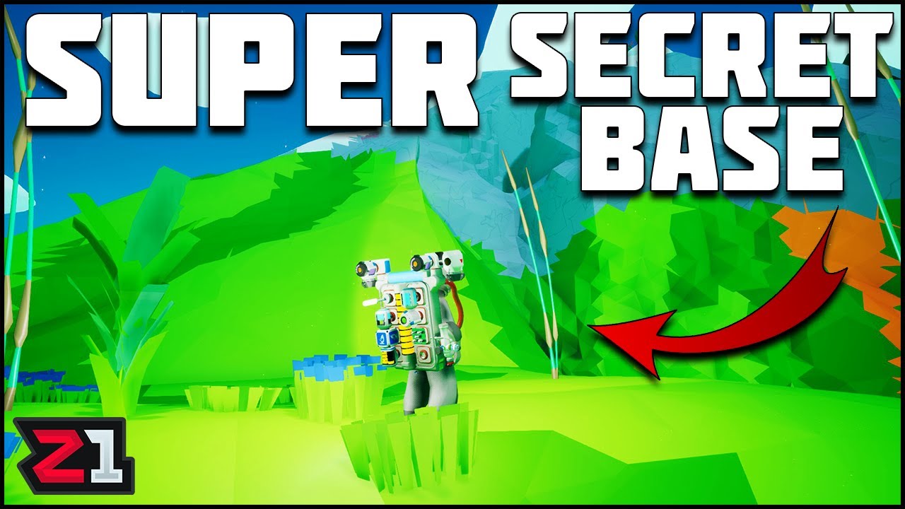 Building the Super Secret Mountain Cave BASE ! Astroneer Exploration ...