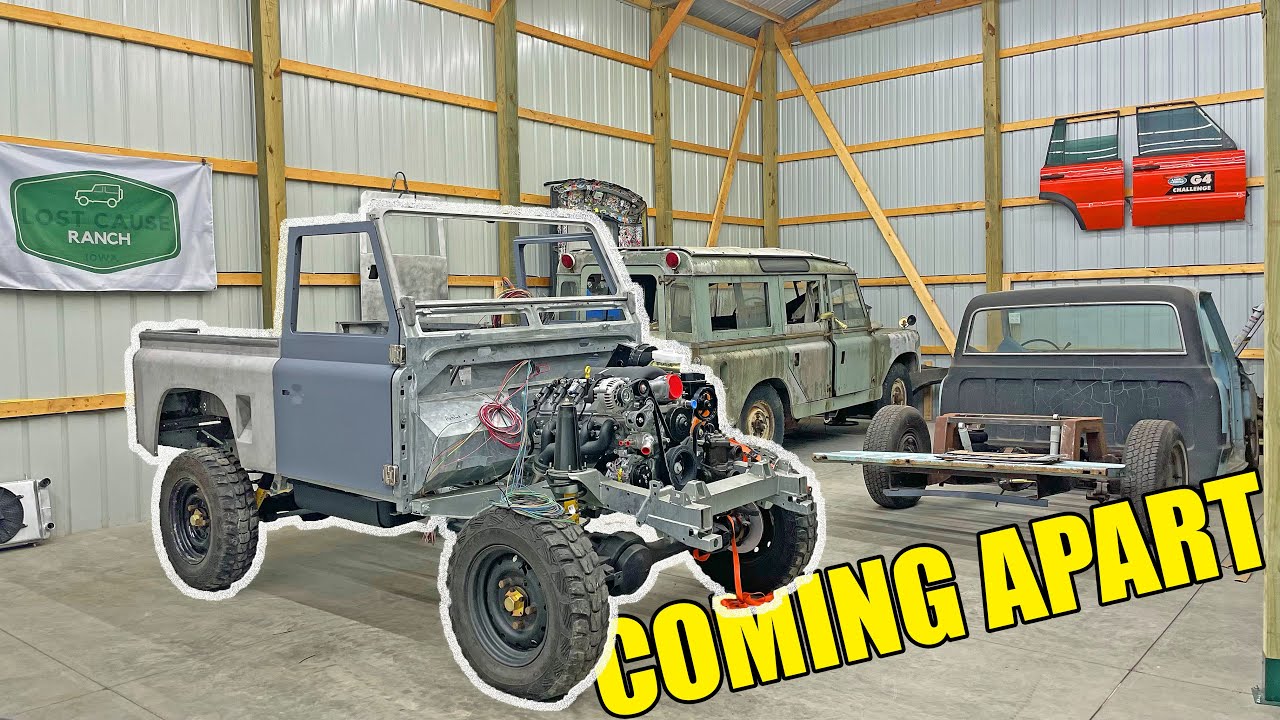 Going Backwards on the LS3 Swapped Defender - YouTube