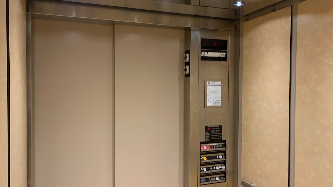 Big and slow ThyssenKrupp Hydraulic Elevator at St Margaret Mary Church ...