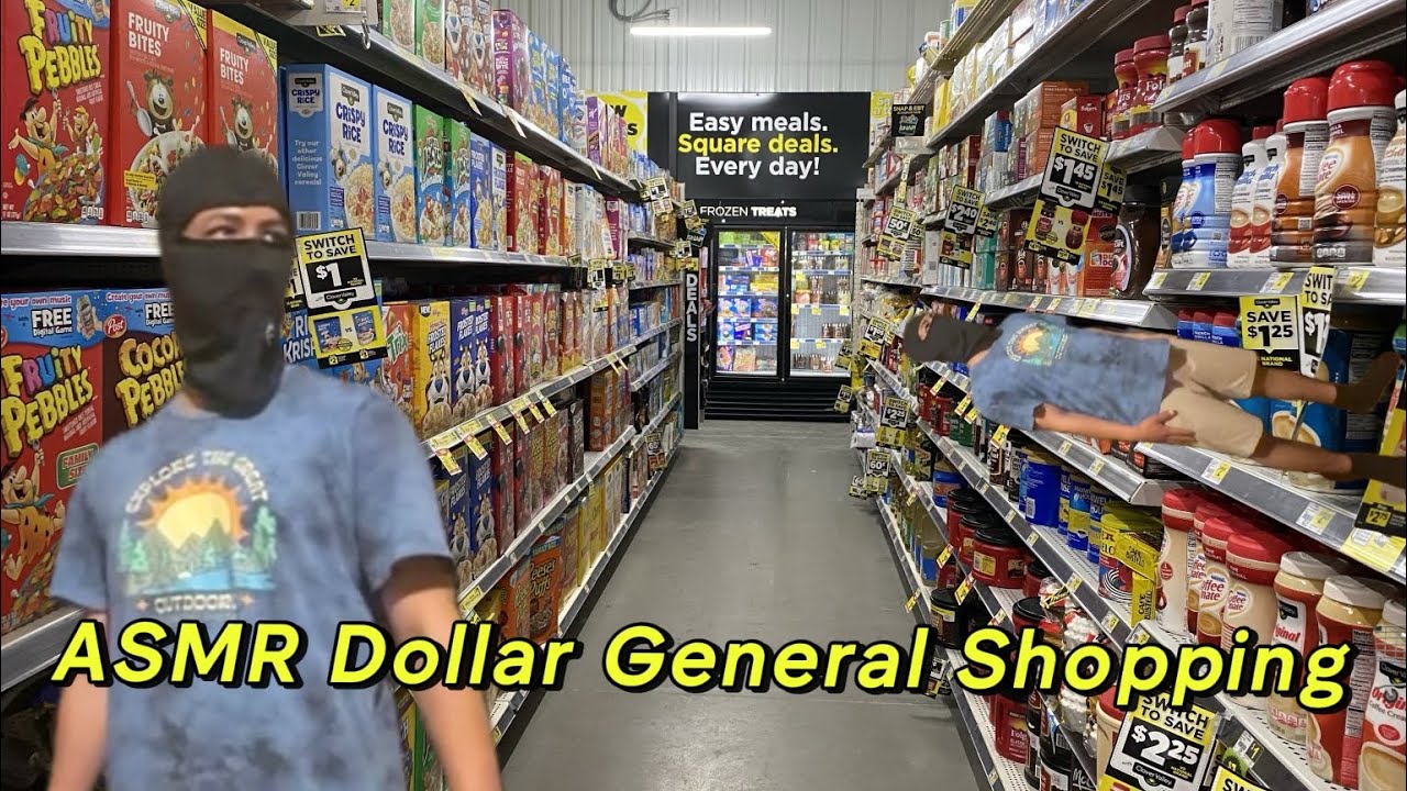ASMR Dollar General Shopping 🛒 (Whispering, Tapping, Store Sounds ...