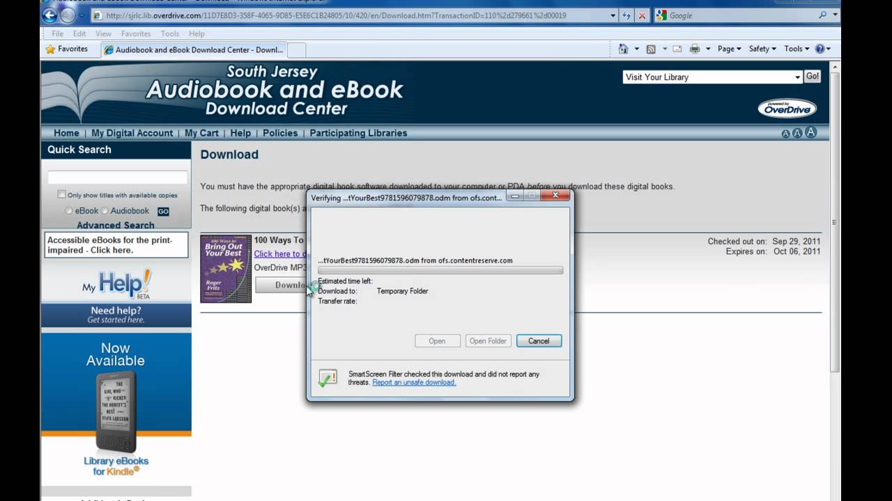 How to borrow MP3 audio books for the Kindle - YouTube