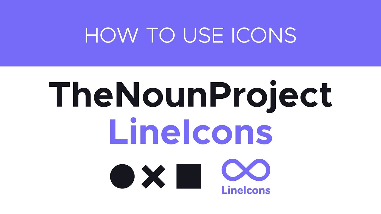 How to use icons | The Noun Project | Line Icons - YouTube