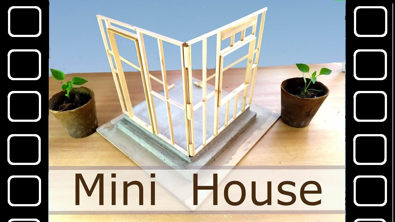 Realistic Miniature House model Build #2 Timber Framing - YouTube