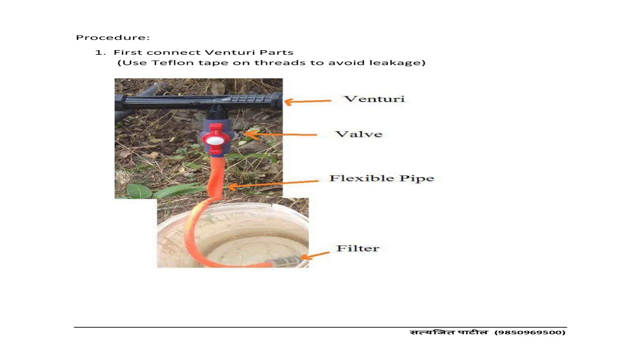 How to connect 1inch venturi to 40mm pipe - YouTube