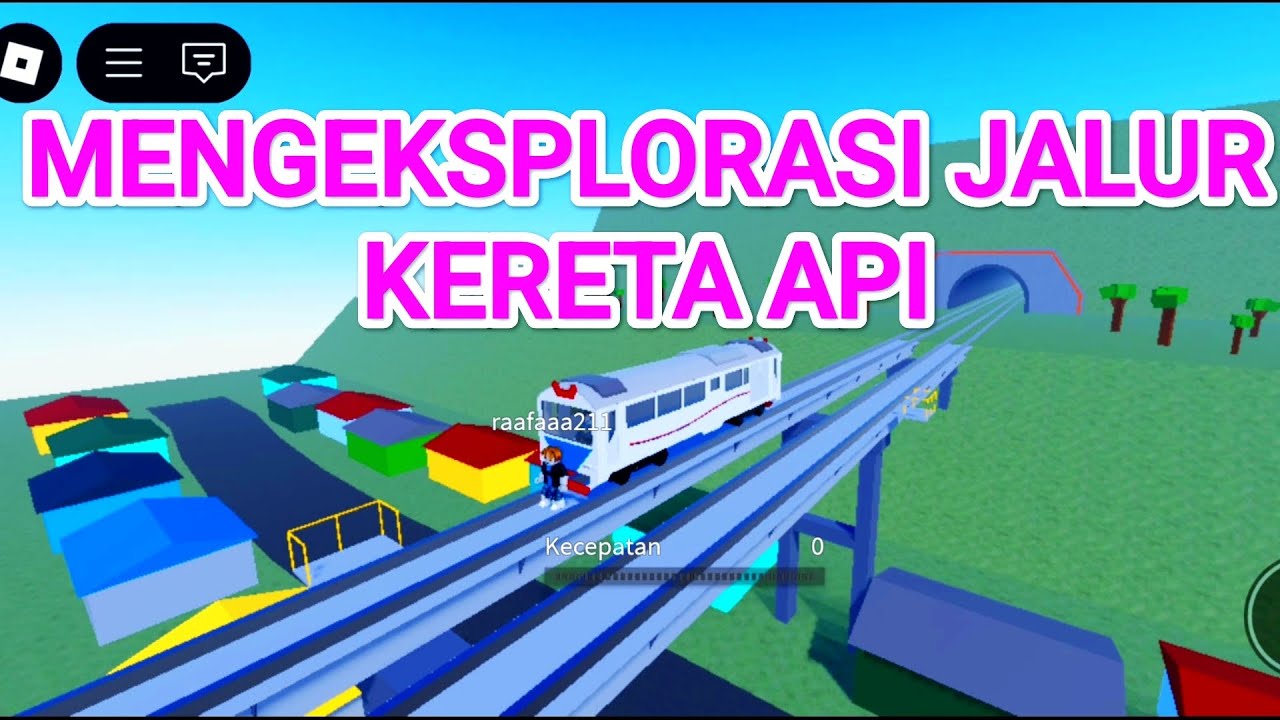 MENGEKSPLORASI JALUR KERETA API | ROBLOX - YouTube