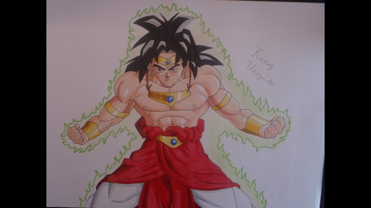Drawing Broly normal form - YouTube