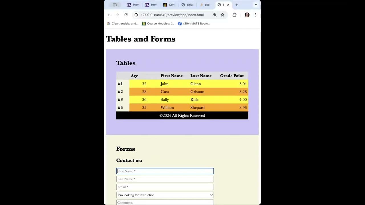 Project 3b Table Row Color - YouTube