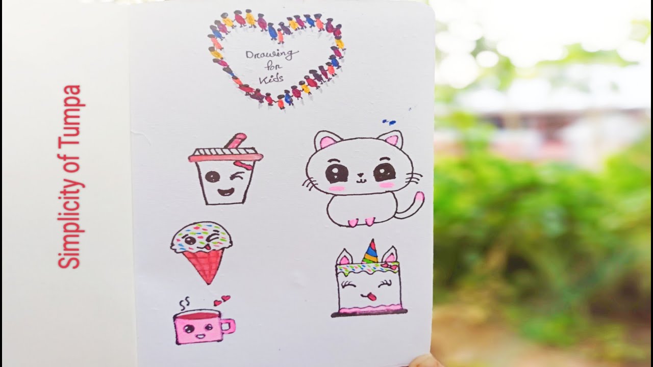 Easy drawing for preschool kids/preschool painting/simplicity of tumpa ...