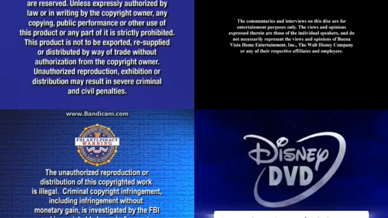 Blue Warning Screen / Commentaries and Interviews / FBI WARNING ...