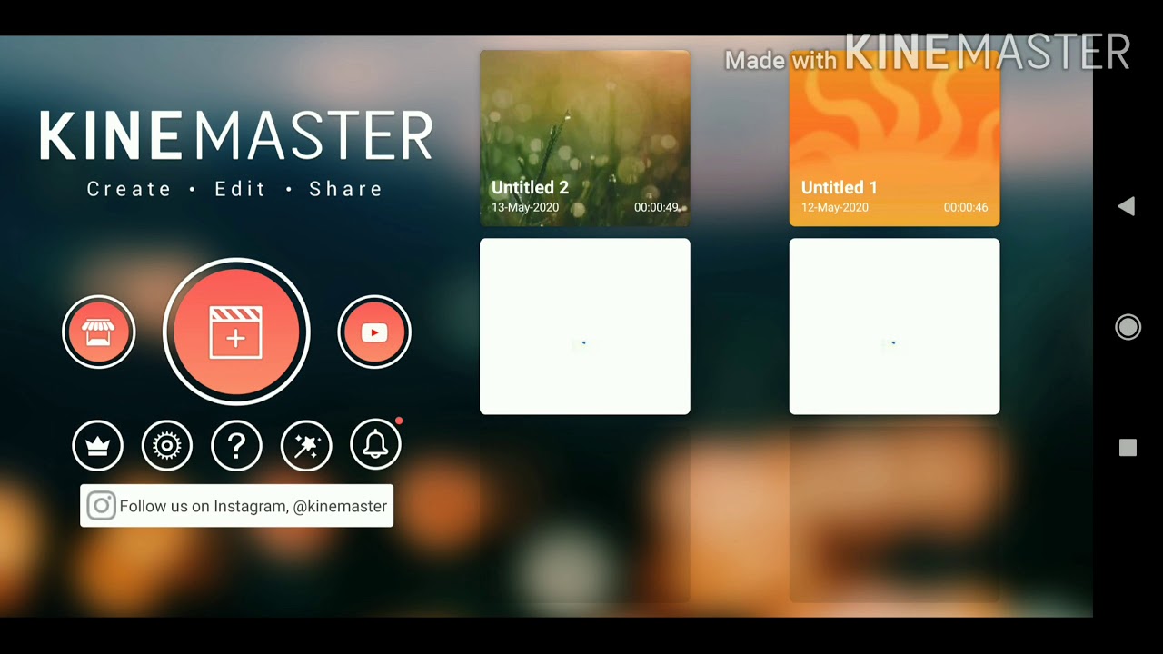 How to edit and make video in kine master - YouTube